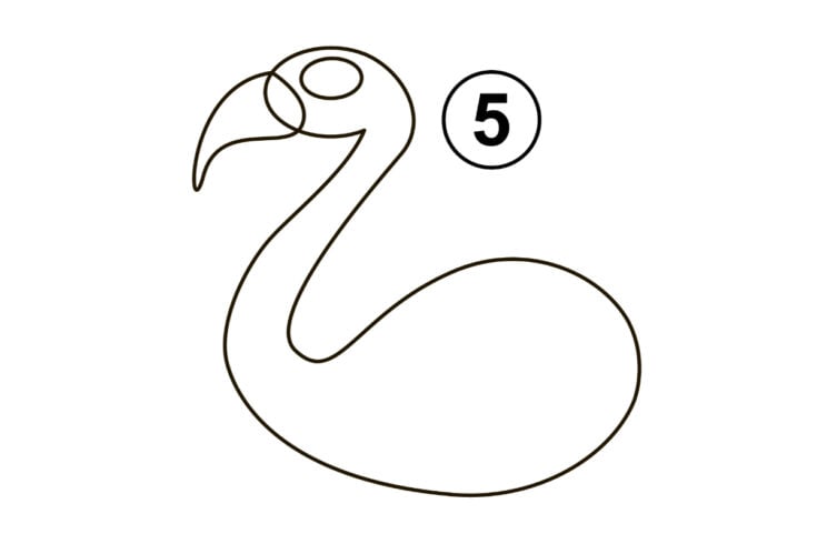 How to Draw a Flamingo in 12 Easy Steps