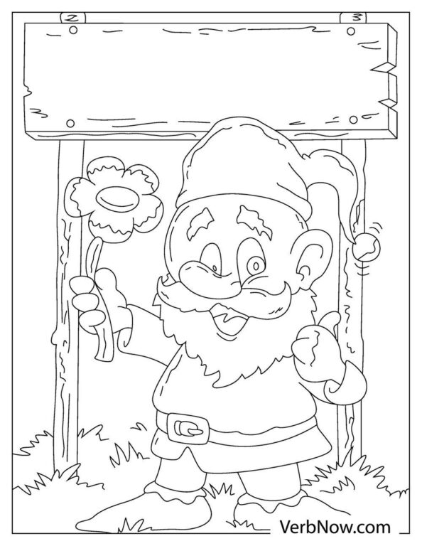 Free GNOME Coloring Pages for Download (Printable PDF)