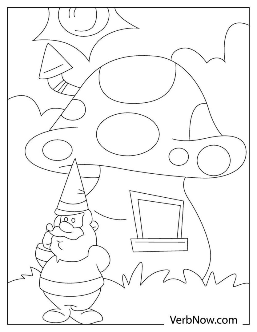 Free GNOME Coloring Pages for Download (Printable PDF)