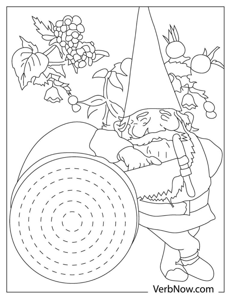 Free GNOME Coloring Pages for Download (Printable PDF)