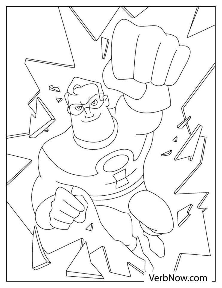 Free INCREDIBLES Coloring Pages for Download (Printable PDF)