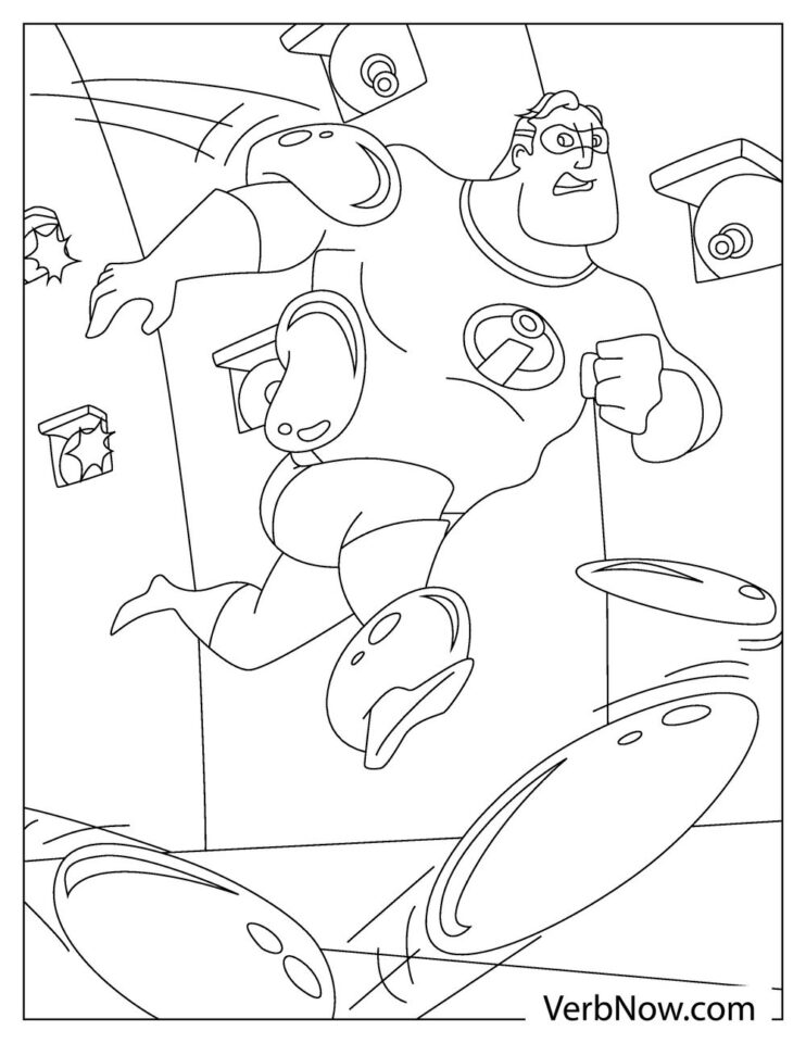Free INCREDIBLES Coloring Pages for Download (Printable PDF)