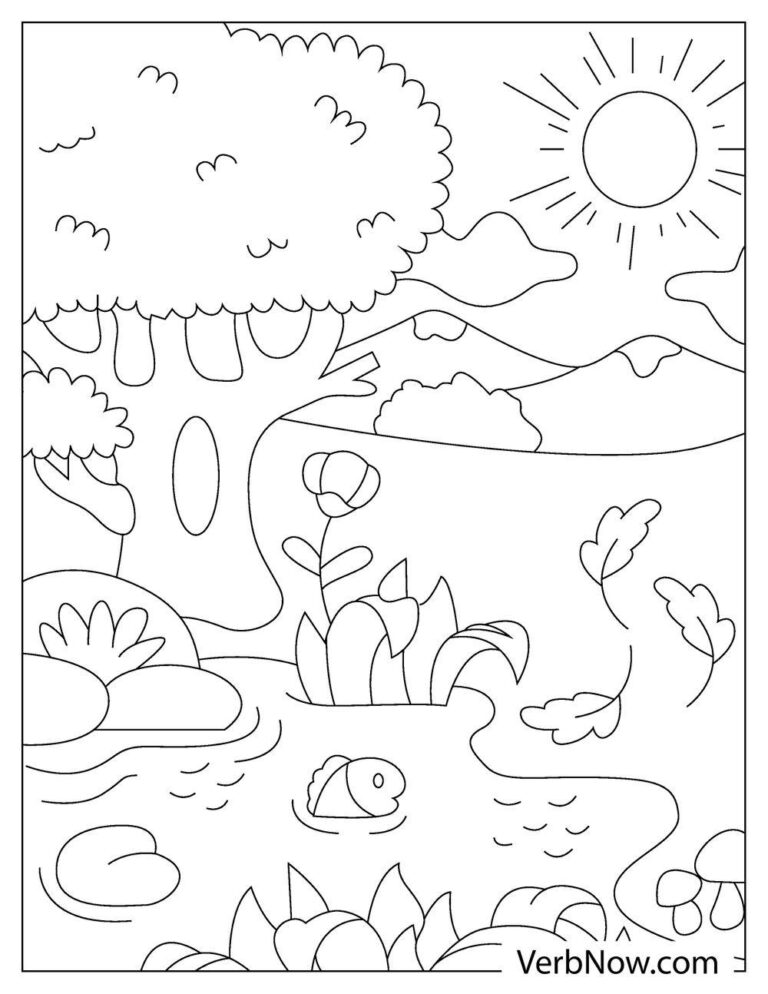 Free NATURE Coloring Pages for Download (Printable PDF)