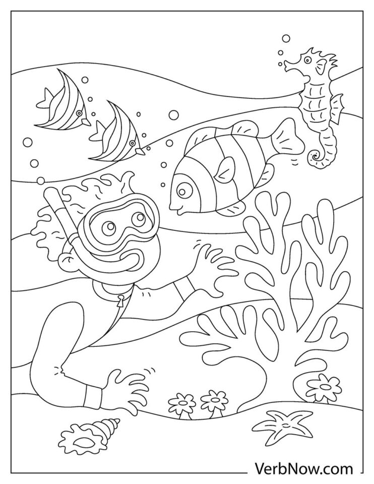 Free OCEAN Coloring Pages for Download (Printable PDF)