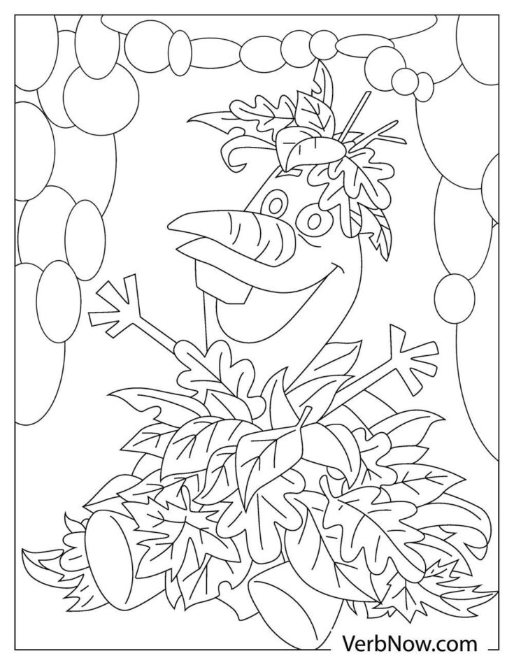 Free OLAF Coloring Pages for Download (Printable PDF)