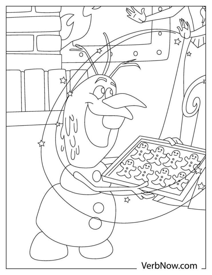 Free OLAF Coloring Pages for Download (Printable PDF)