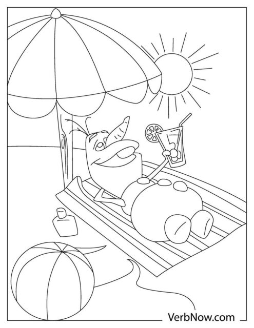 Free OLAF Coloring Pages for Download (Printable PDF)