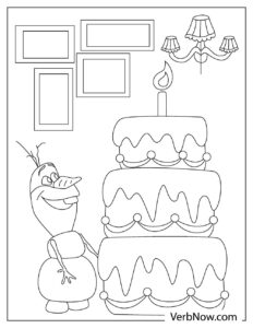 Free OLAF Coloring Pages for Download (Printable PDF)