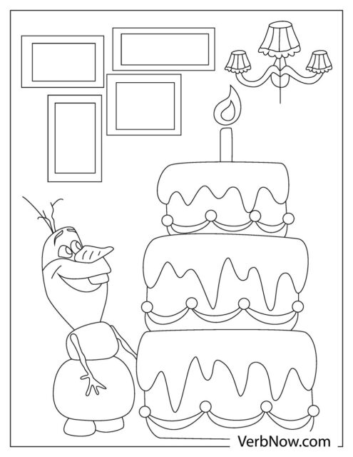 Free OLAF Coloring Pages for Download (Printable PDF)