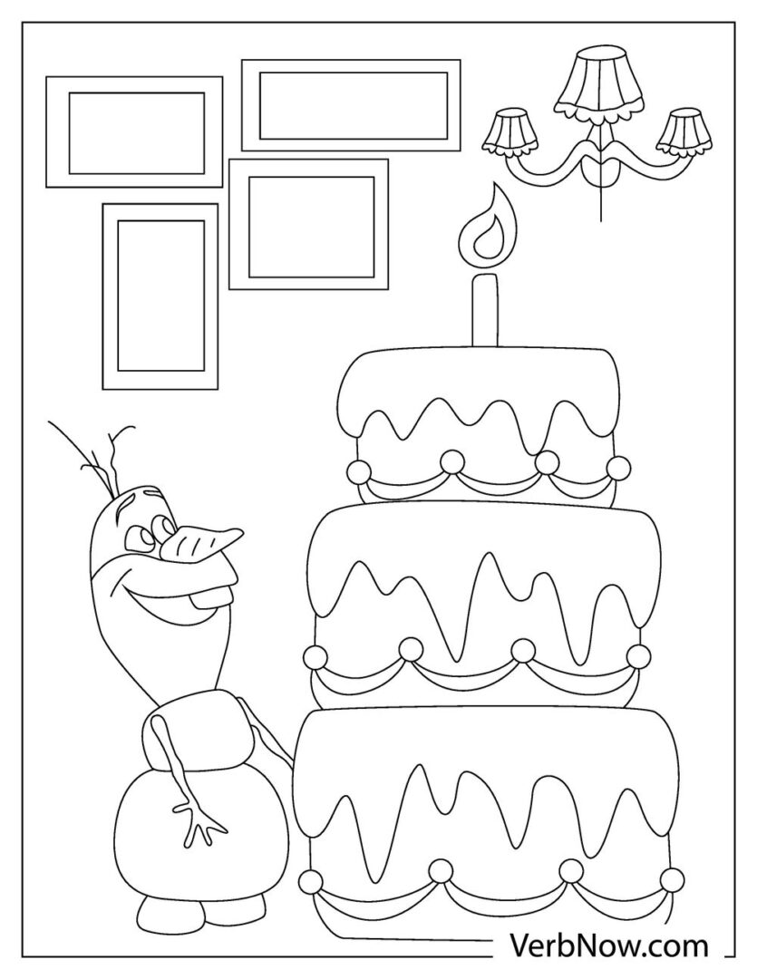 Free OLAF Coloring Pages for Download (Printable PDF)