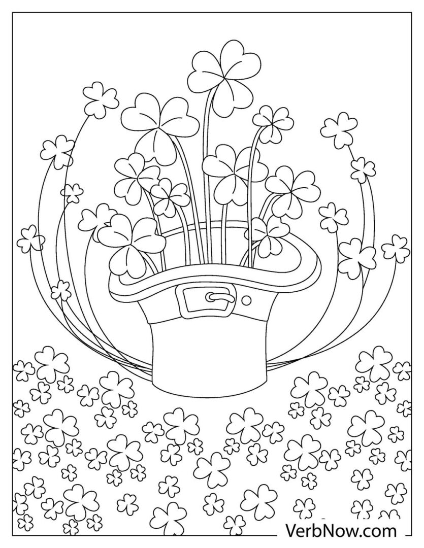 Free SHAMROCK Coloring Pages for Download (Printable PDF)