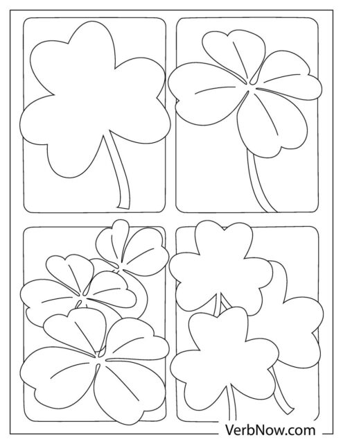 Free SHAMROCK Coloring Pages for Download (Printable PDF)