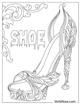 Free SHOE Coloring Pages for Download (Printable PDF)