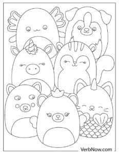 20+ Free Squishmallows Coloring Pages (Printable PDF)