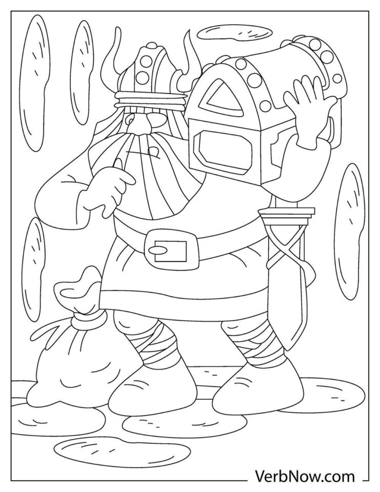 Free VIKING Coloring Pages for Download (Printable PDF)