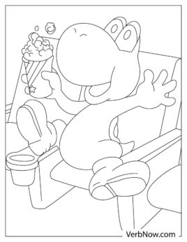 Free YOSHI Coloring Pages for Download (Printable PDF)
