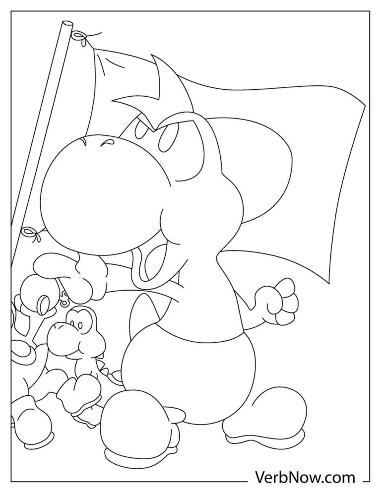 Free YOSHI Coloring Pages for Download (Printable PDF)