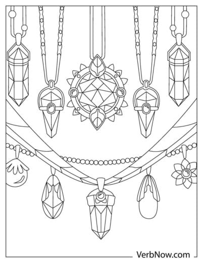 Free CRYSTALS Coloring Pages for Download (Printable PDF)