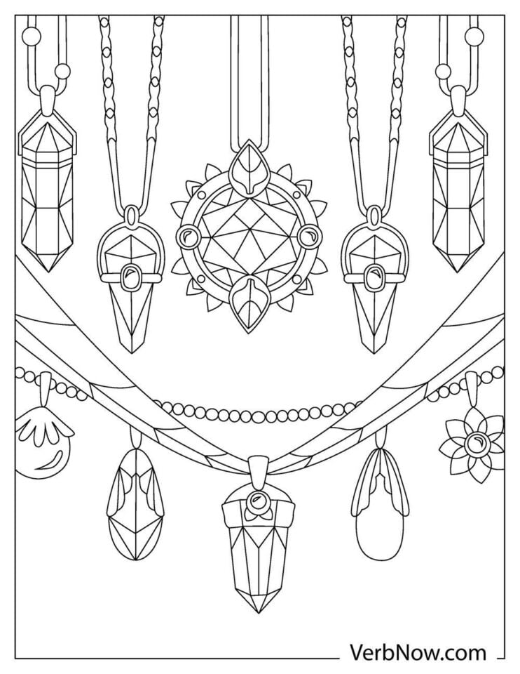 Free CRYSTALS Coloring Pages for Download (Printable PDF)