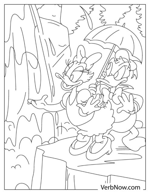 Free DAISY DUCK Coloring Pages for Download (Printable PDF)