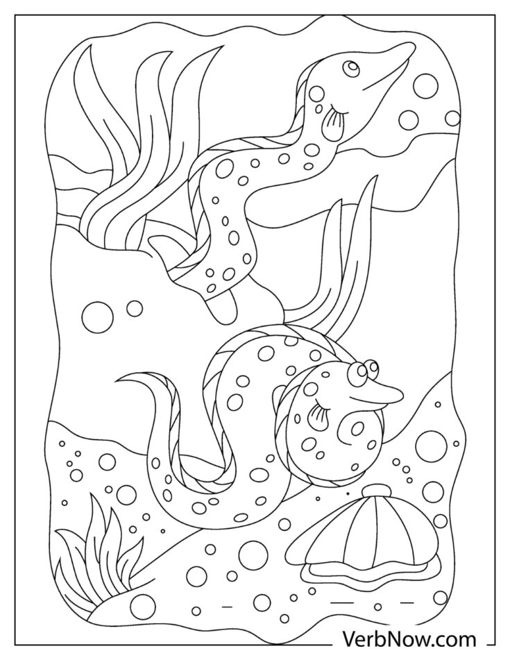 Free EEL Coloring Pages for Download (Printable PDF)