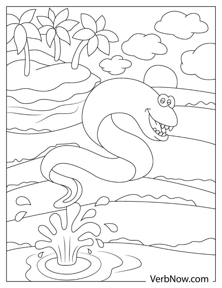 Free EEL Coloring Pages for Download (Printable PDF)
