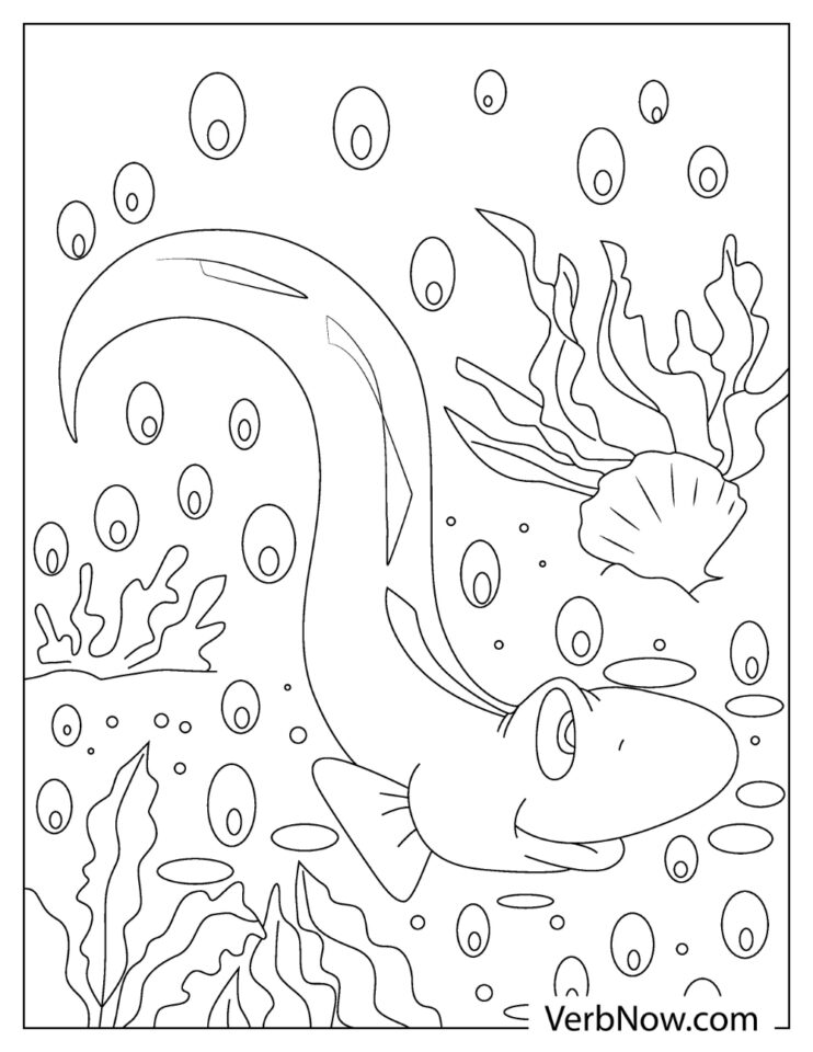 Free EEL Coloring Pages for Download (Printable PDF)