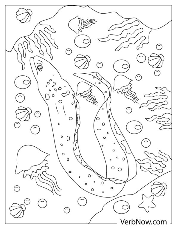 Free EEL Coloring Pages for Download (Printable PDF)
