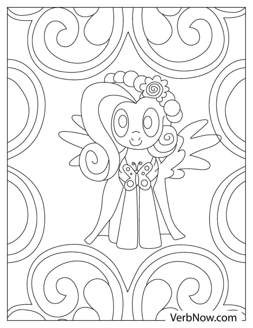 Free FLUTTERSHY Coloring Pages for Download (Printable PDF)