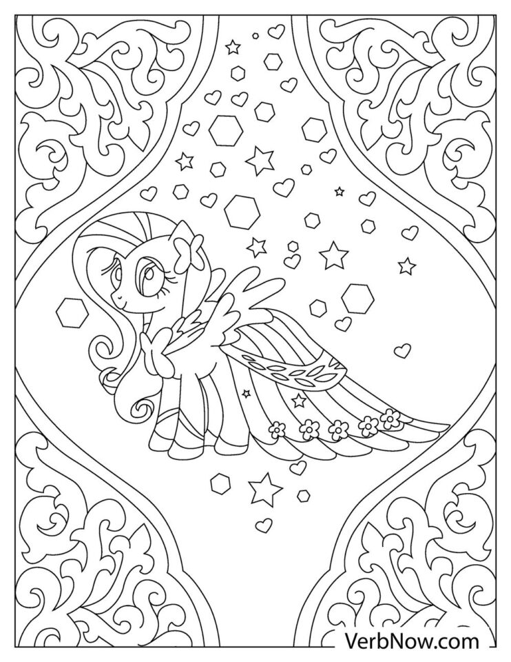 Free FLUTTERSHY Coloring Pages for Download (Printable PDF)