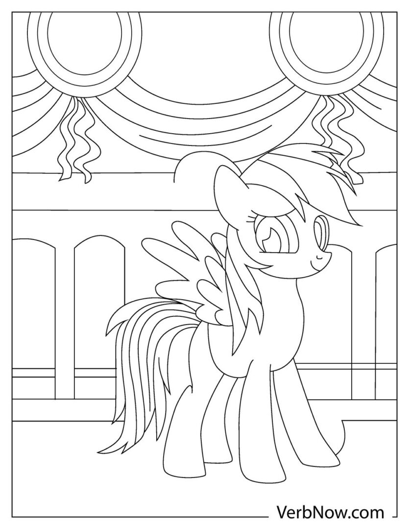 Free FLUTTERSHY Coloring Pages for Download (Printable PDF)