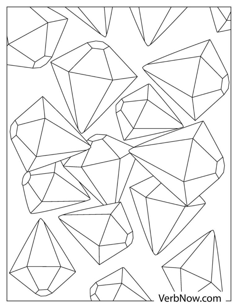 Free GEMSTONES Coloring Pages for Download (Printable PDF)
