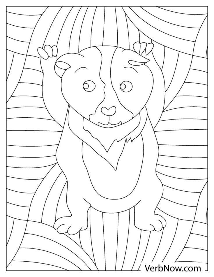 Free GUINEA PIG Coloring Pages for Download (Printable PDF)