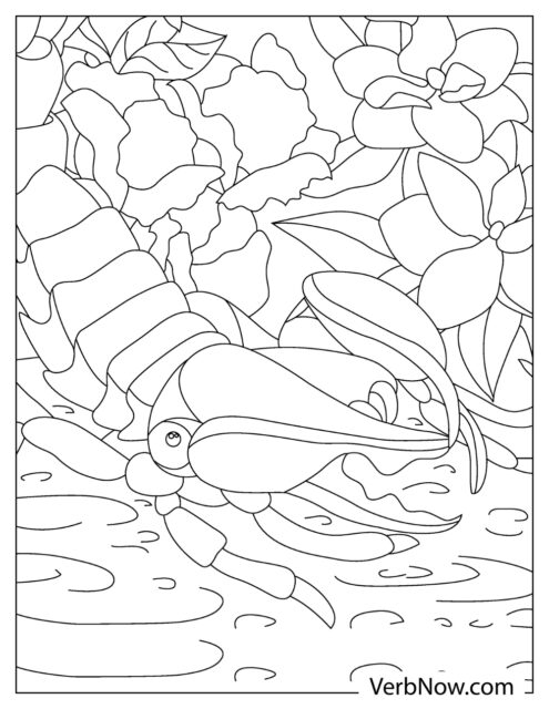 Free SCORPION Coloring Pages for Download (Printable PDF)