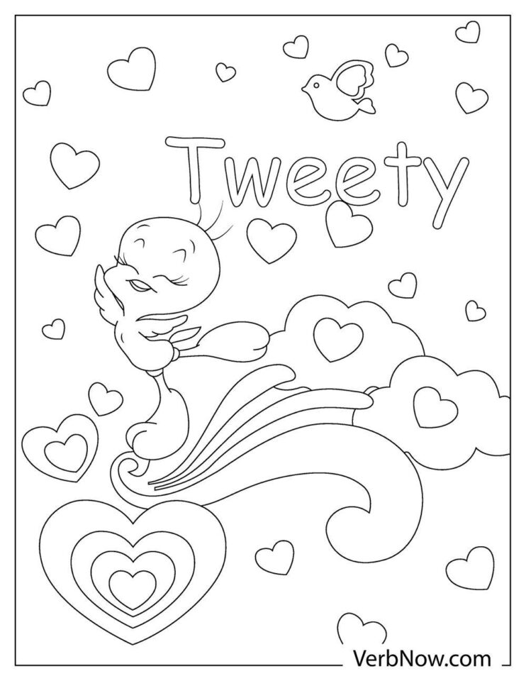 Free TWEETY BIRD Coloring Pages for Download (Printable PDF)