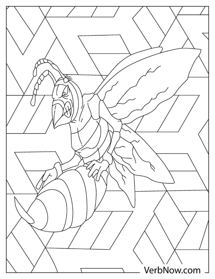 Free WASP Coloring Pages & Book for Download (Printable PDF) - VerbNow
