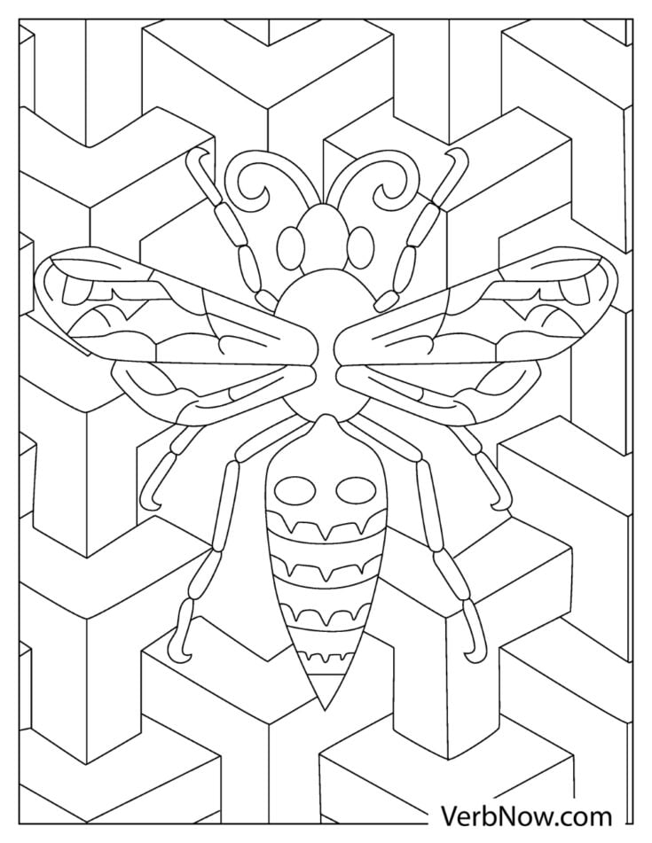 Free WASP Coloring Pages for Download (Printable PDF)