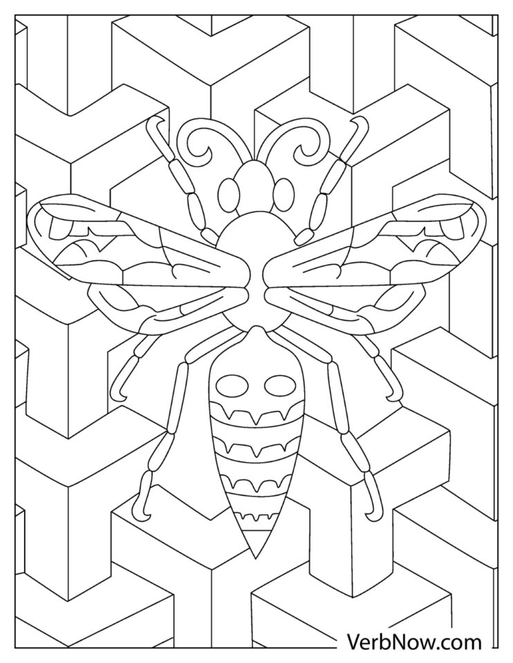 Free WASP Coloring Pages & Book for Download (Printable PDF) - VerbNow