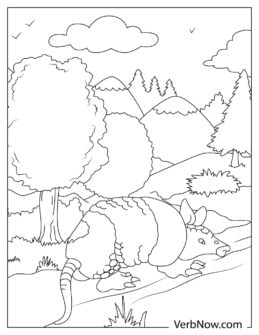 Free ARMADILLO Coloring Pages for Download (Printable PDF)