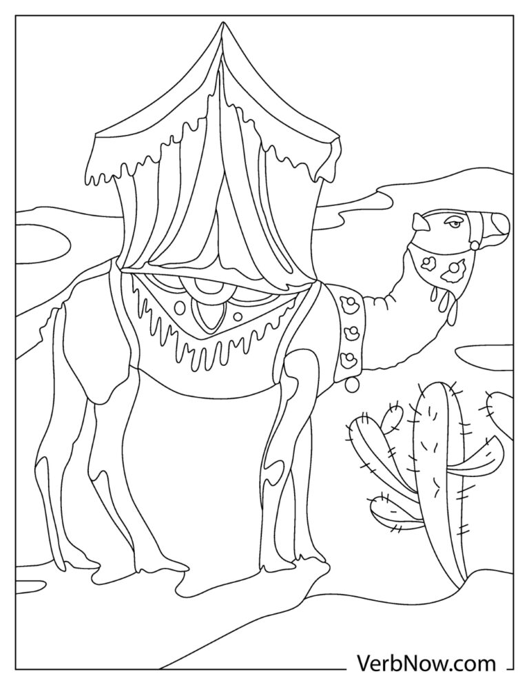 Free CAMEL Coloring Pages for Download (Printable PDF)
