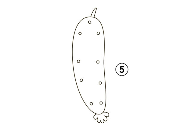 How to Draw a Cucumber in 8 Easy Steps (for Kids)