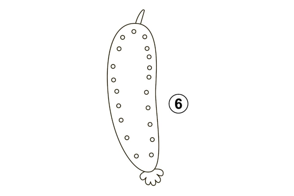 How to Draw a Cucumber in 8 Easy Steps (for Kids)