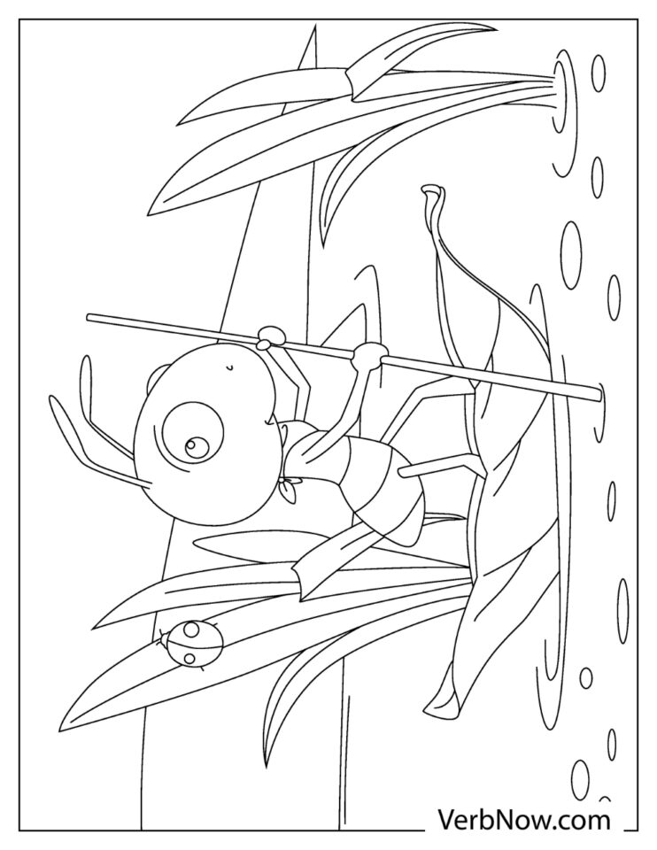 Free GRASSHOPPER Coloring Pages for Download (Printable PDF)