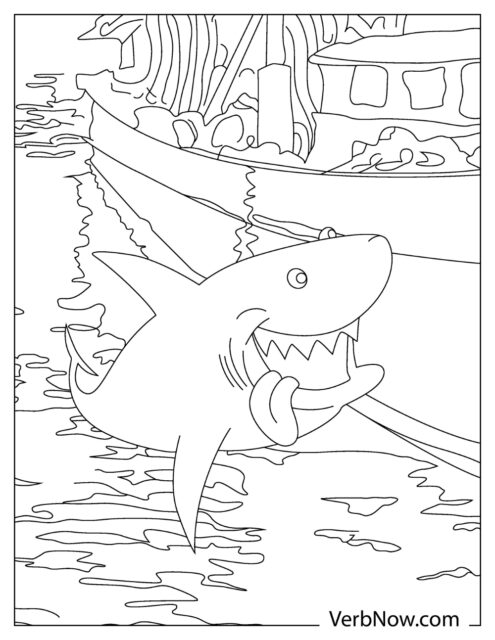 Free Great White Sharks Coloring Pages for Download (Printable PDF)