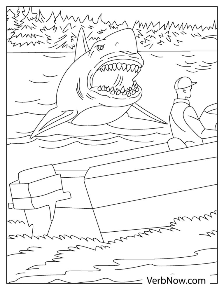 Free Great White Sharks Coloring Pages for Download (Printable PDF)