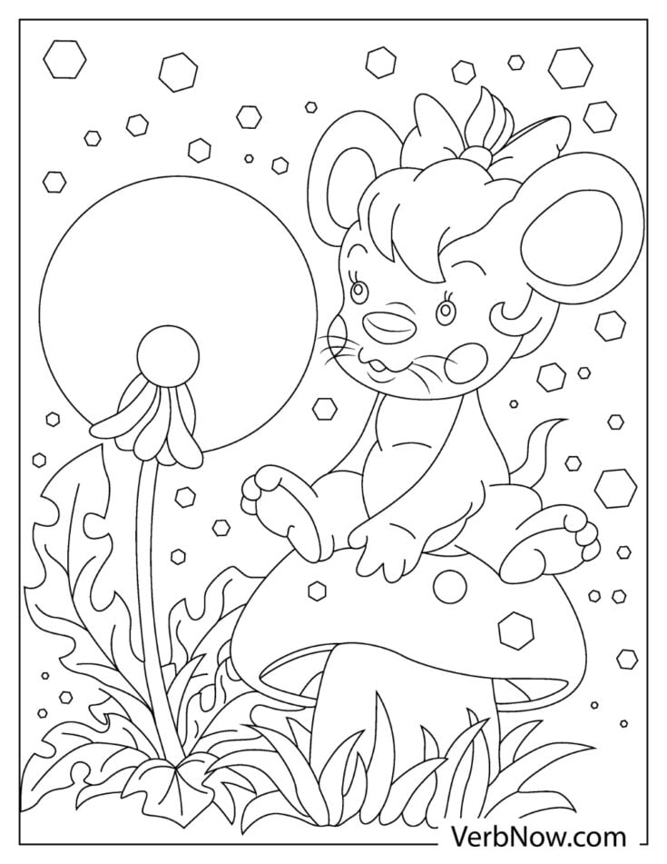 Free MOUSE Coloring Pages for Download (Printable PDF)