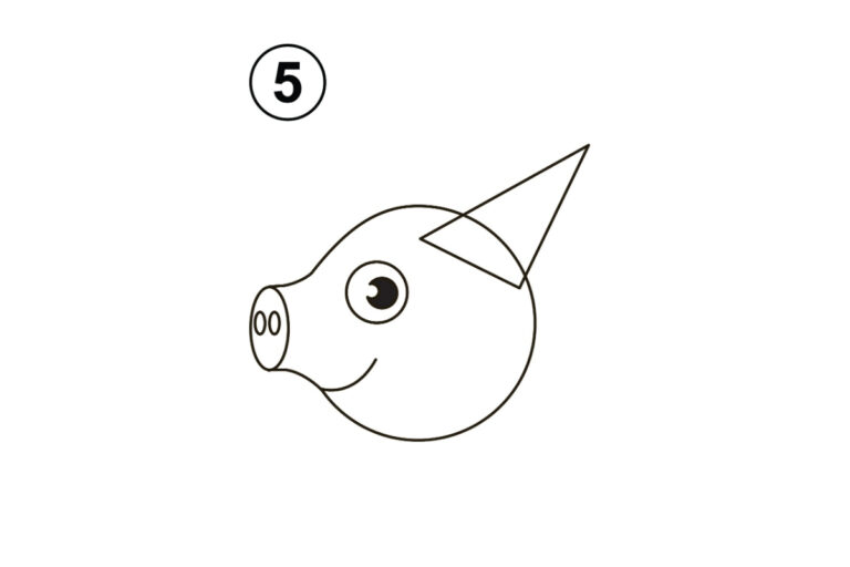 How to Draw a Pig Face in 12 Easy Steps