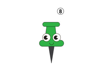 How to Draw a Pin in 8 Easy Steps (for Kids)