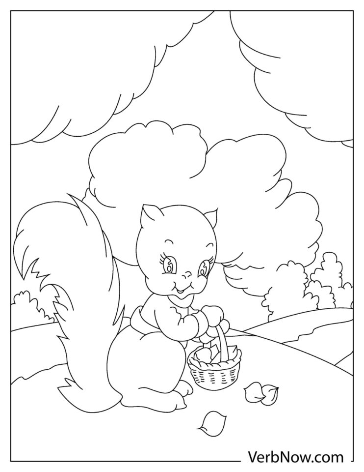 Free SQUIRREL Coloring Pages for Download (Printable PDF)
