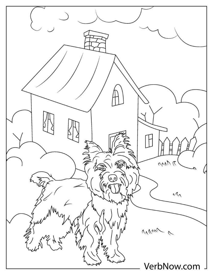 Free TERRIER DOG Coloring Pages for Download (Printable PDF)